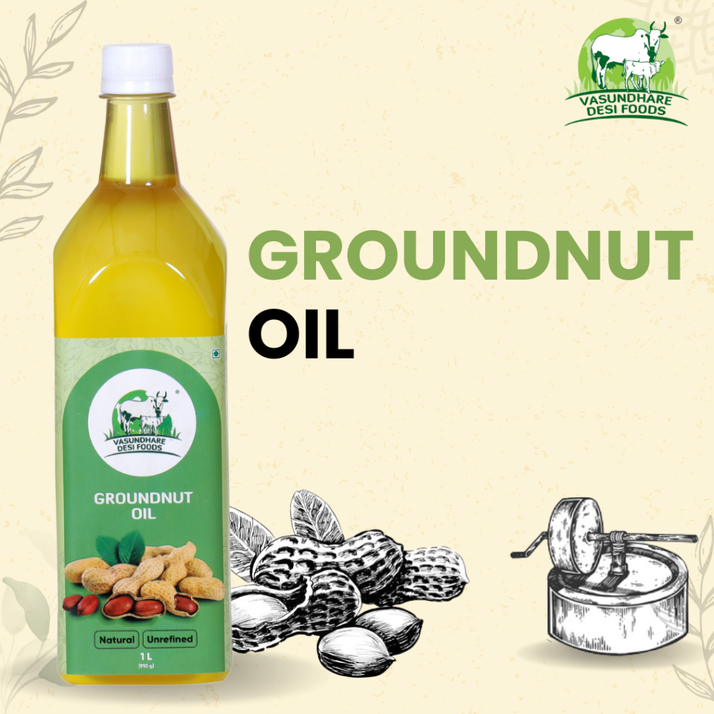 Buy Cold Pressed Groundnut Oil Online | Vasundhare